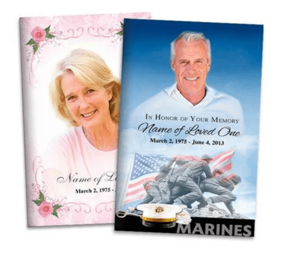 Bifold Funeral Program Templates – The Funeral Program Site