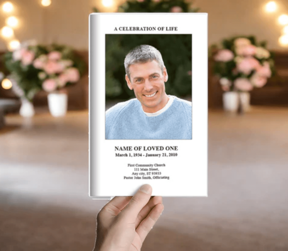 Blank Funeral Program Template to Print: A Versatile and Customizable ...