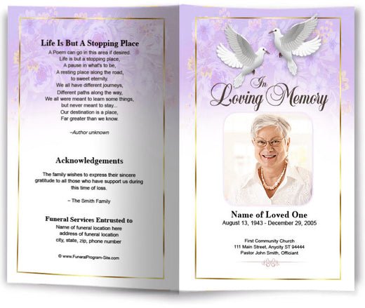 Celebrating a Life: Creative Ideas for Using Funeral Program Templates ...