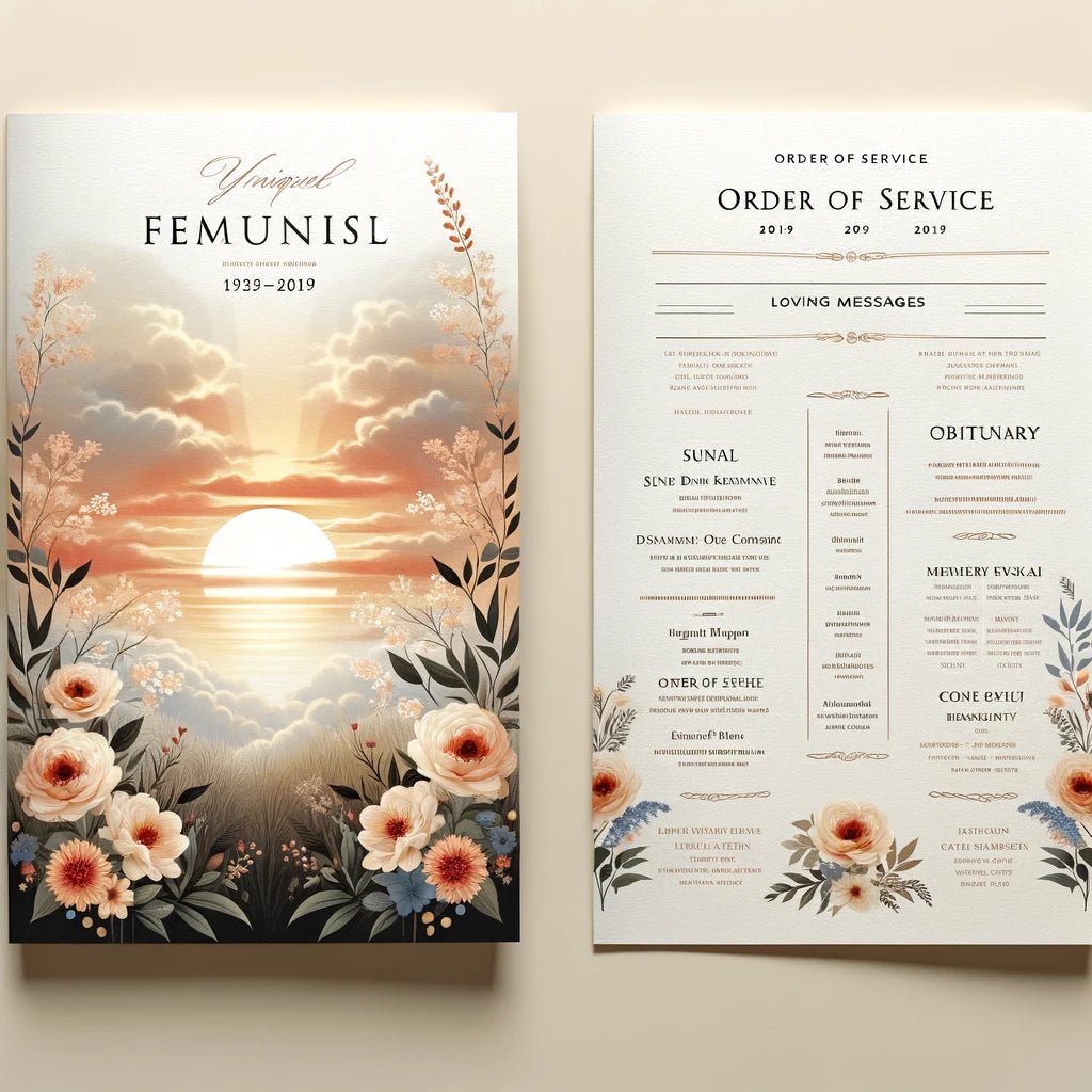 Celebrating Lives with Unique Funeral Program Designs from The Funeral ...