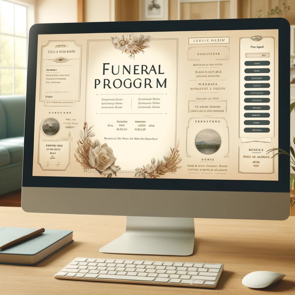 Creando hermosos memoriales: programas funerarios en línea con un edit ...