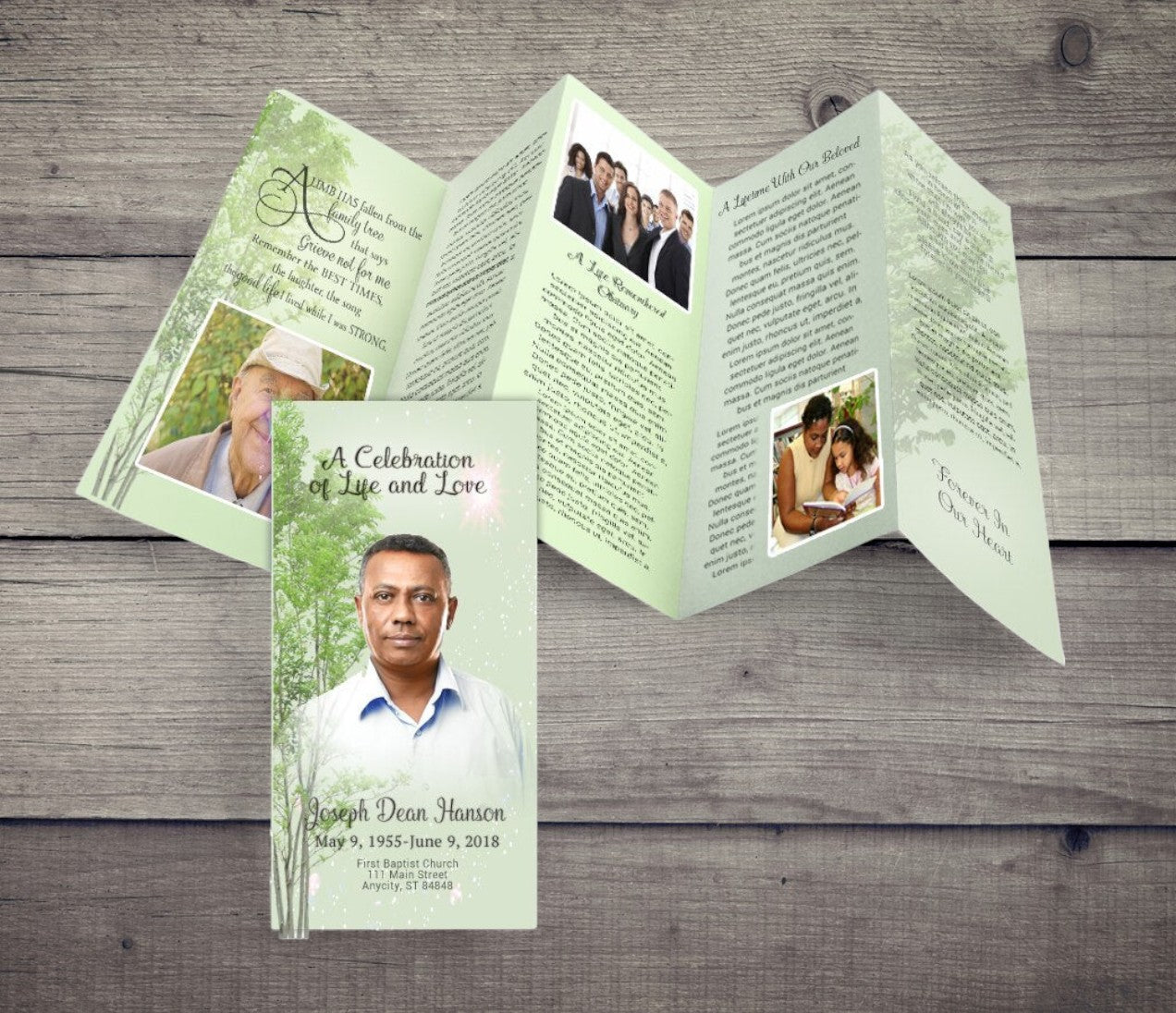 Custom Funeral Bulletin Templates – The Funeral Program Site