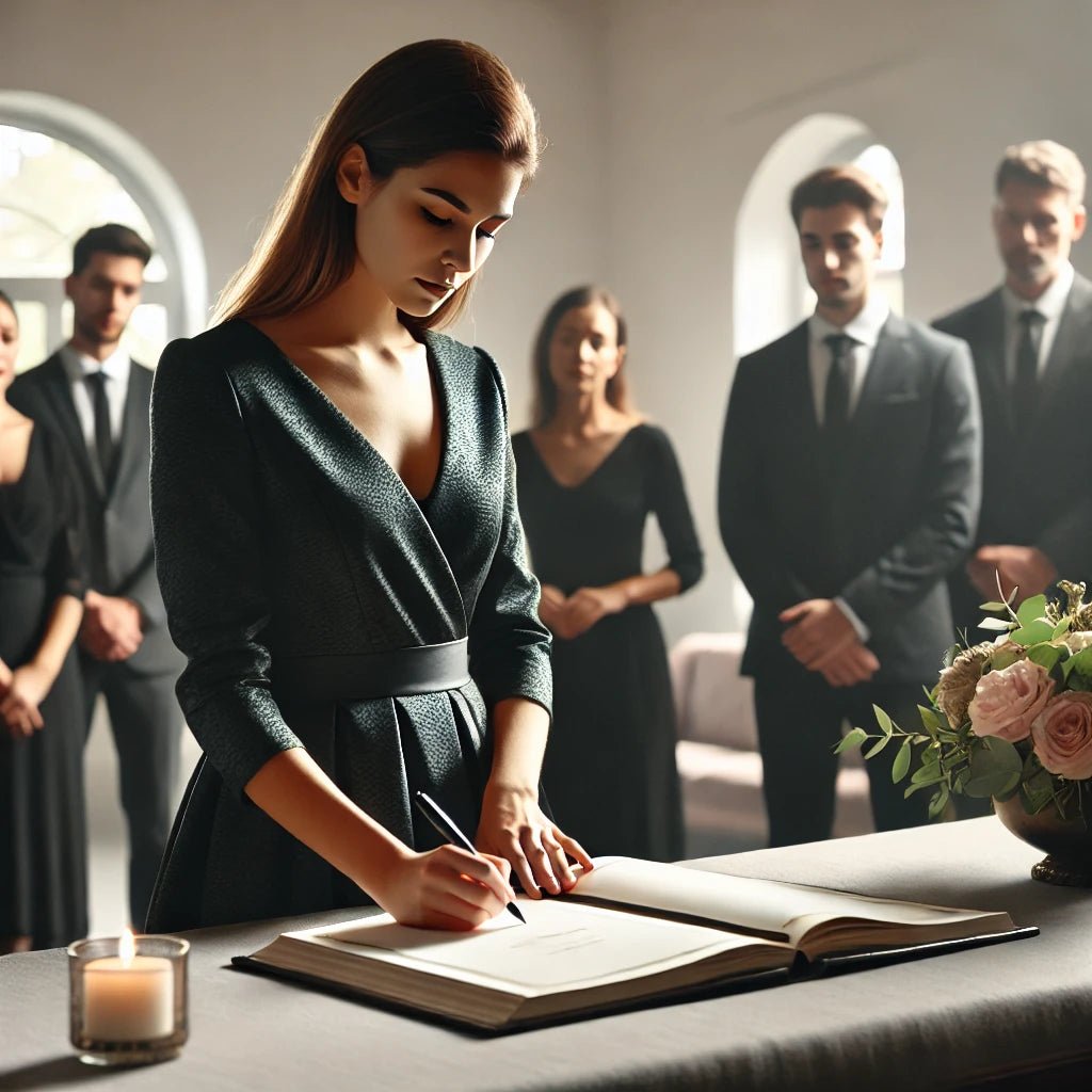 Custom Funeral Guest Book: A Personal and Meaningful Keepsake – The ...