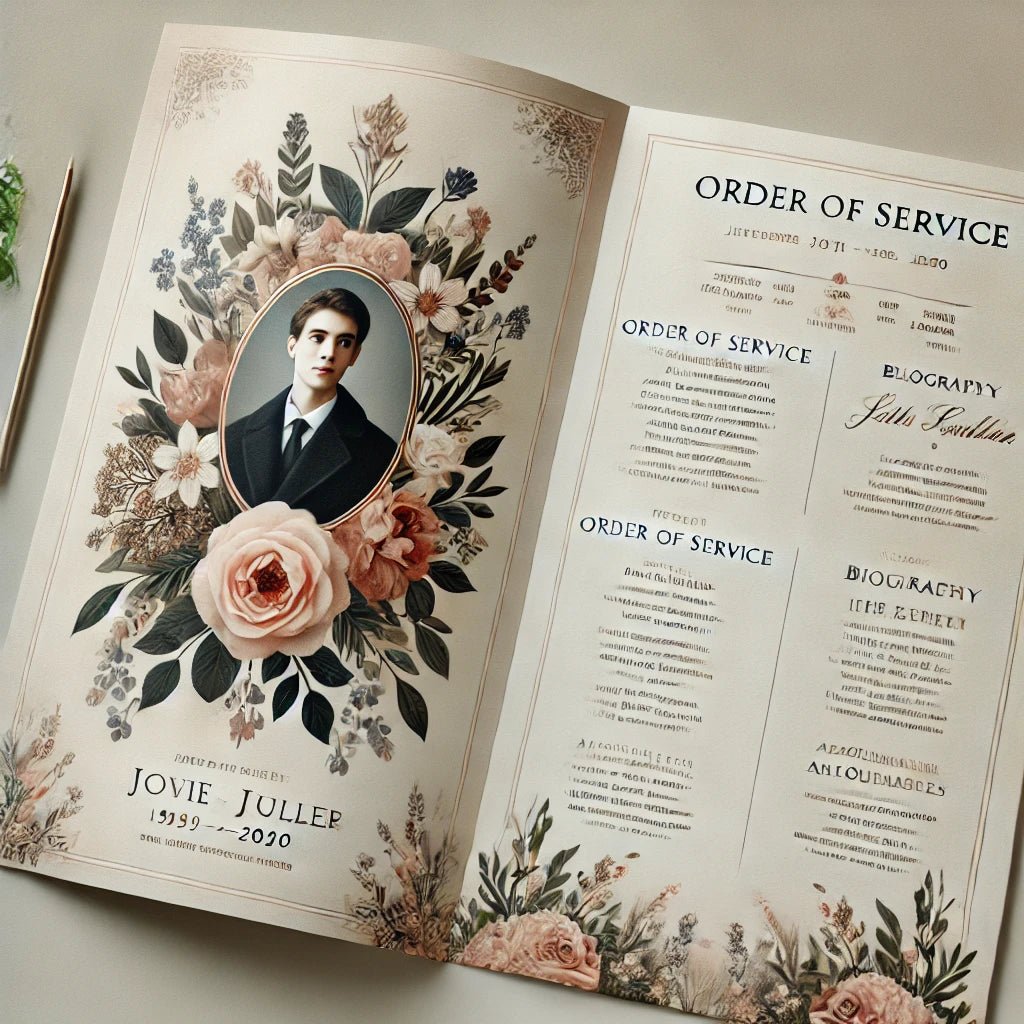 Custom Funeral Programs by The Funeral Program Site: A Personal Touch