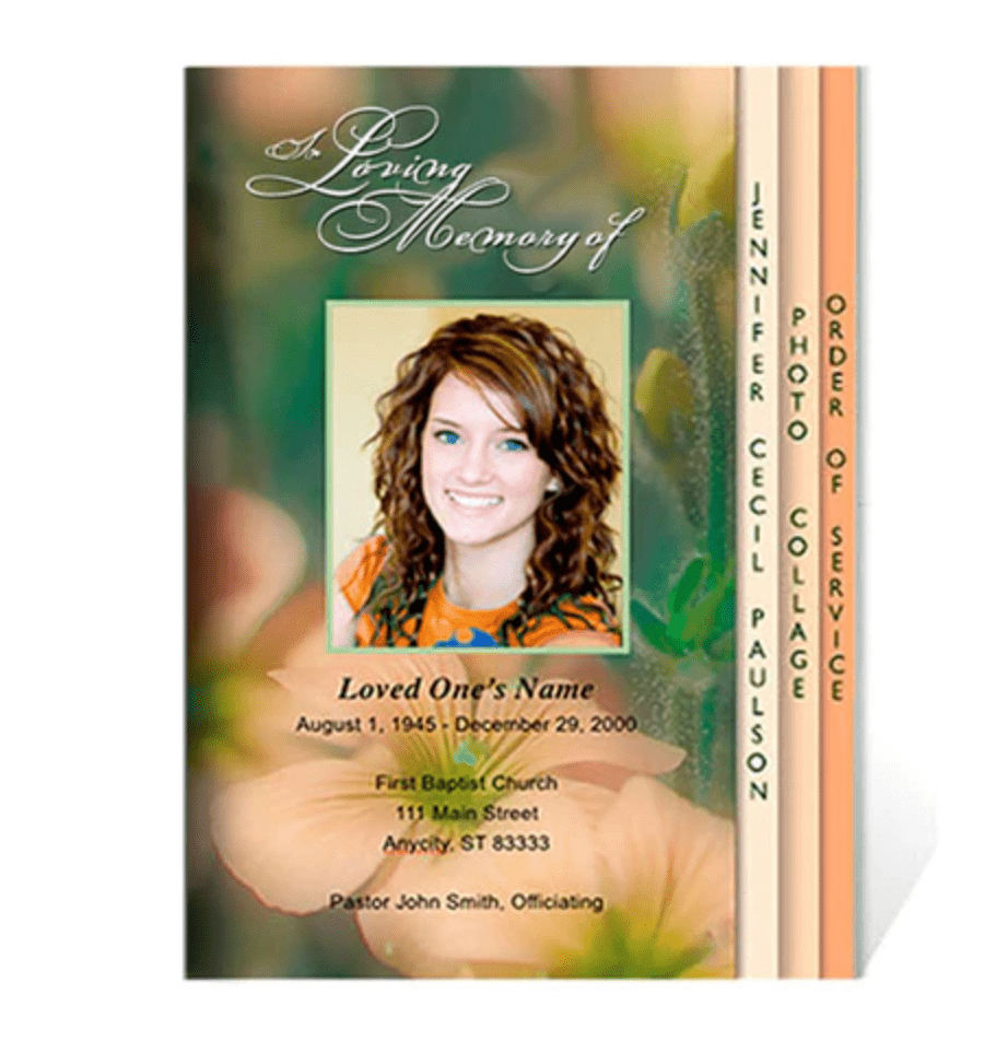Plantillas descargables para programas funerarios – The Funeral Program ...