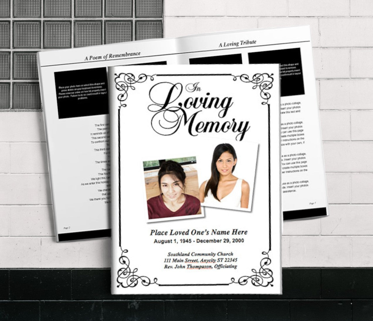 Editable Funeral Booklet Templates for Quick and Easy Design – The ...