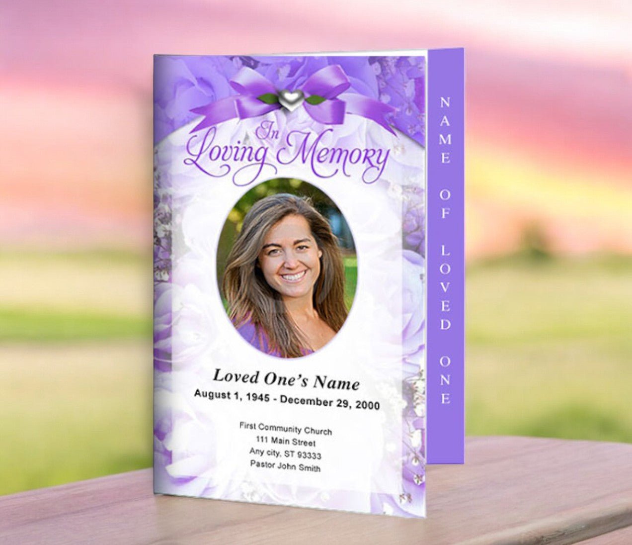 Elevate Your Funeral Service with Customizable Funeral Program Templat ...