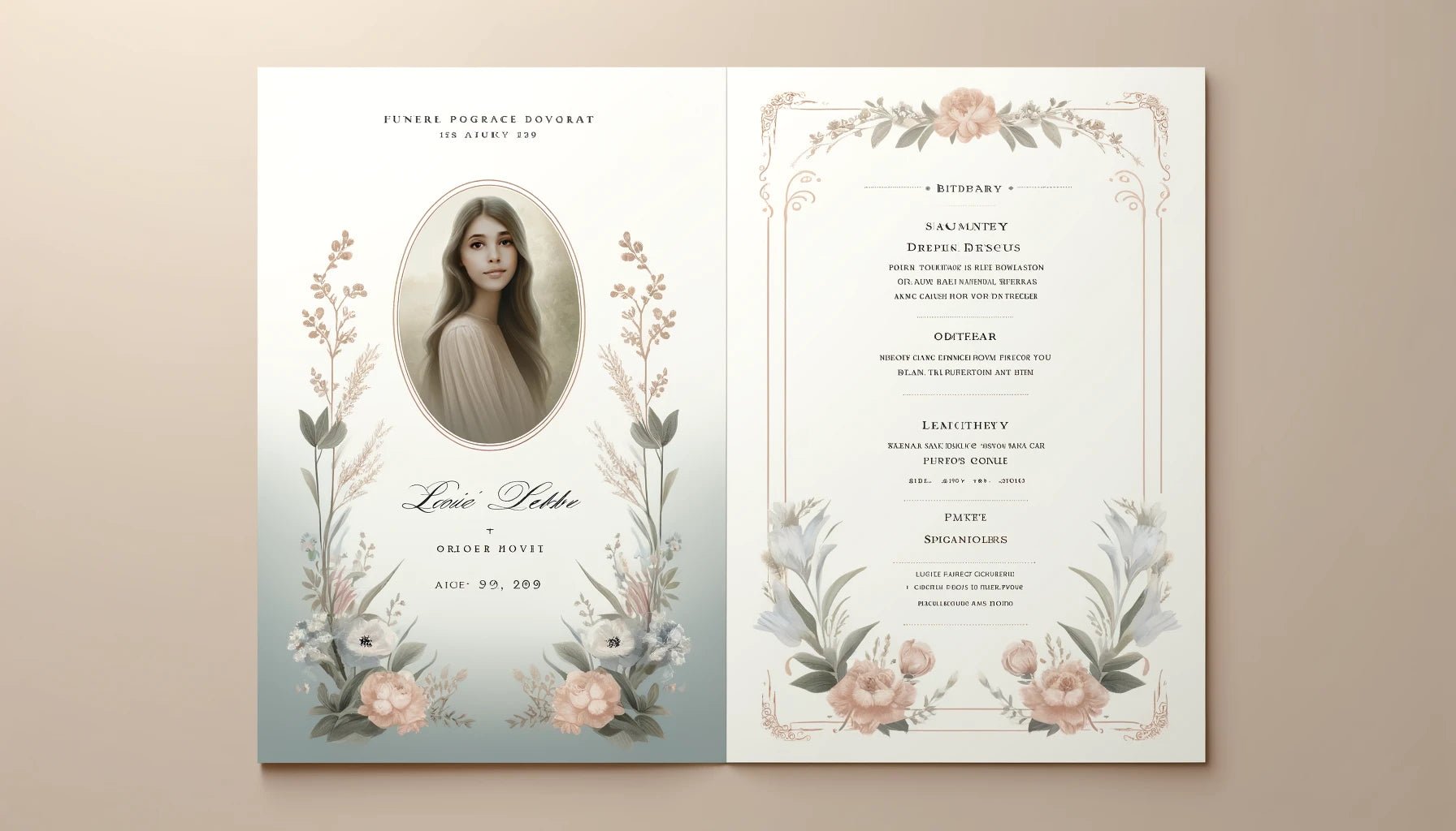 Exploring the Variety of Funeral Program Options and Services at The F ...