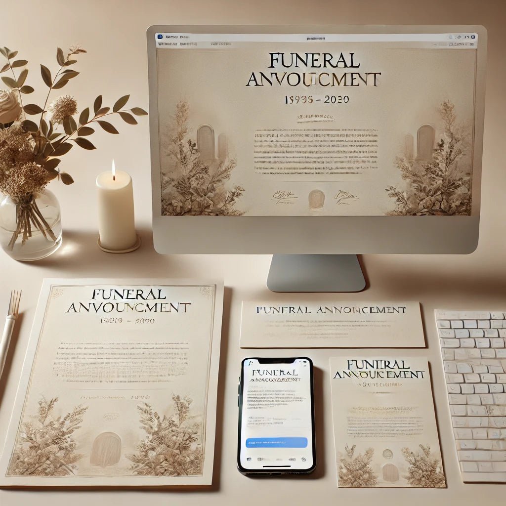 Funeral Announcements: Examples and Guidelines for Creating Meaningful ...