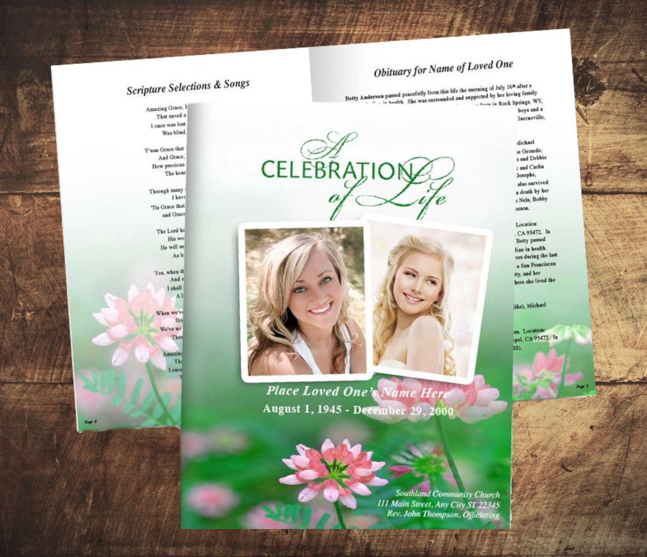 Funeral Booklet Templates: Where to Find and How to Use Them – The ...
