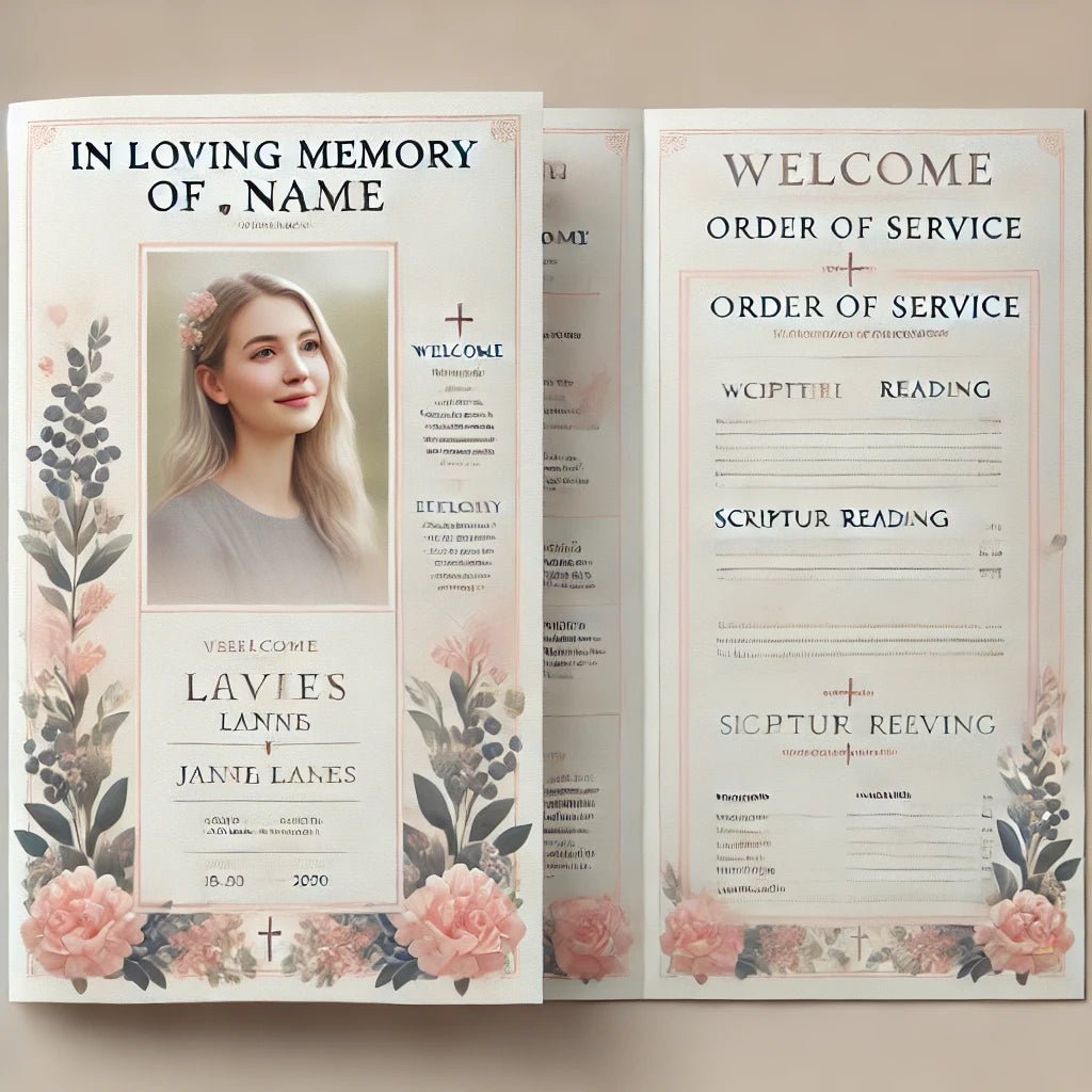 Funeral Bulletin Layout: How to Create a Respectful and Meaningful Pro ...