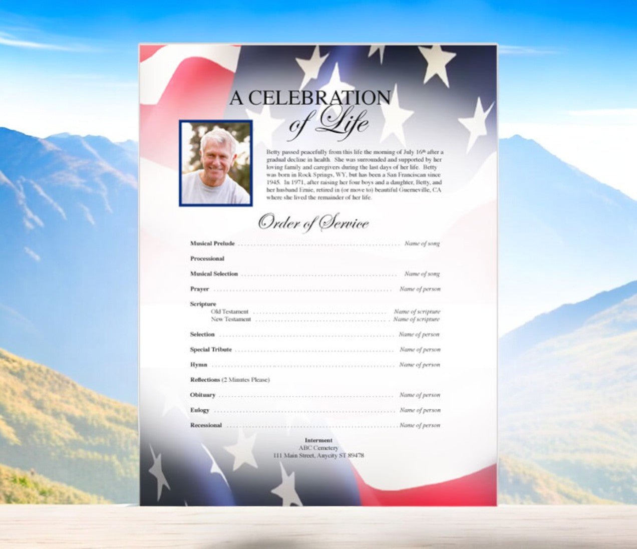 Funeral Flyer Templates: A Practical Way to Share Memorial Details ...