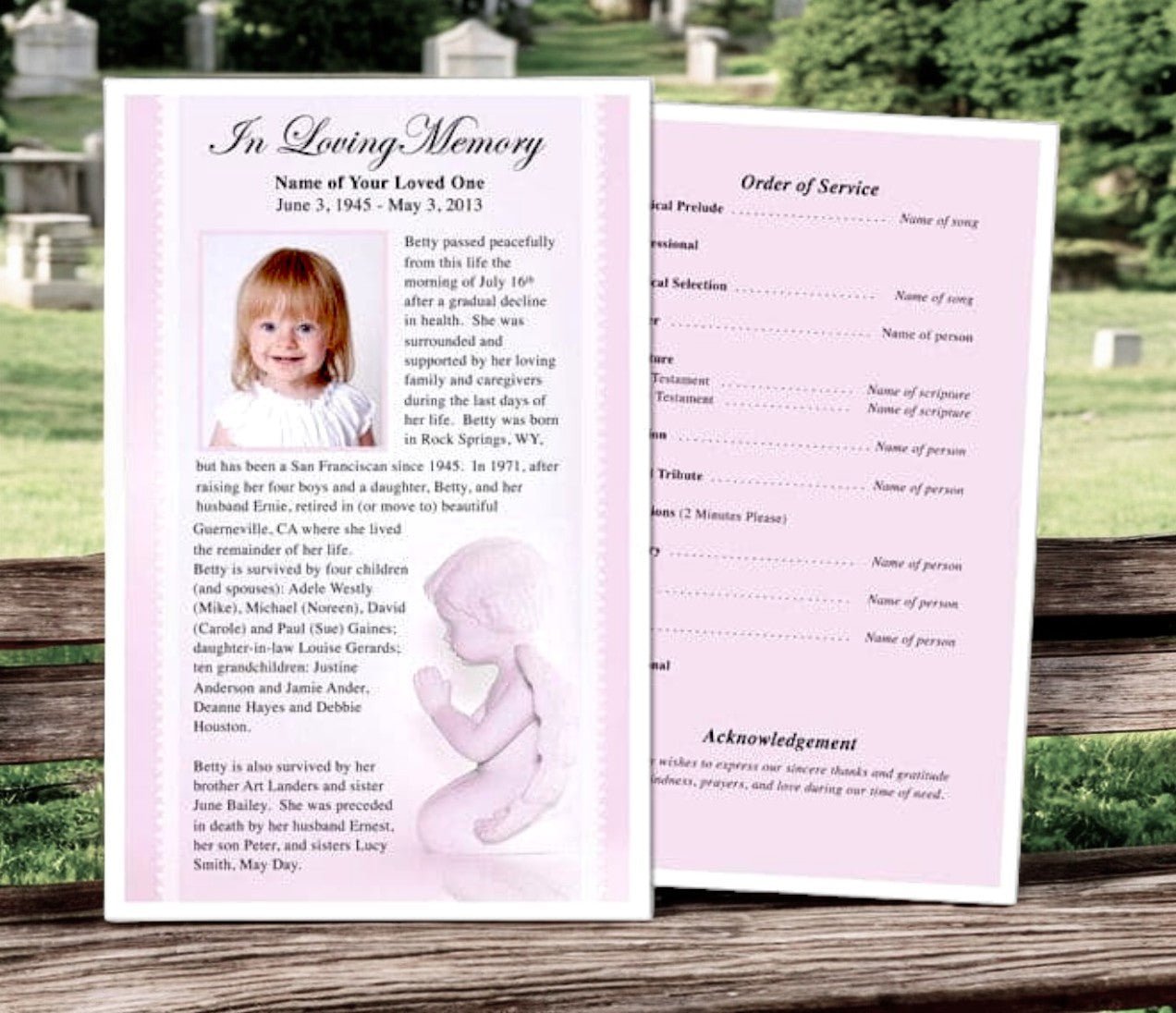 Funeral Flyers: Personalized Tributes That Speak from the Heart – The ...