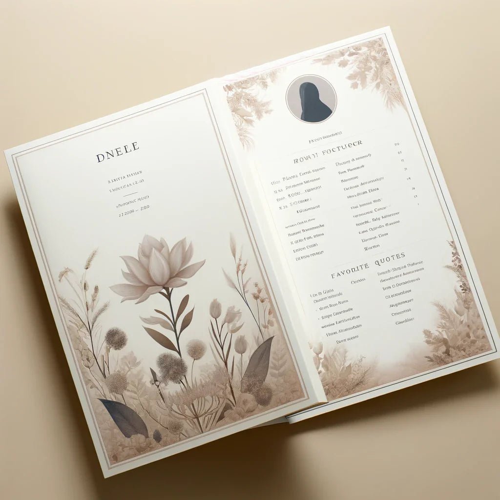 Funeral Folders by Funeral Program Site: Elegant, Informative, and Hea ...