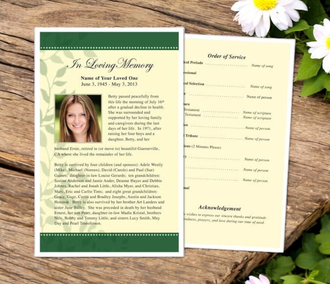 Funeral Pamphlets: Creating a Meaningful Tribute with The Funeral Prog ...