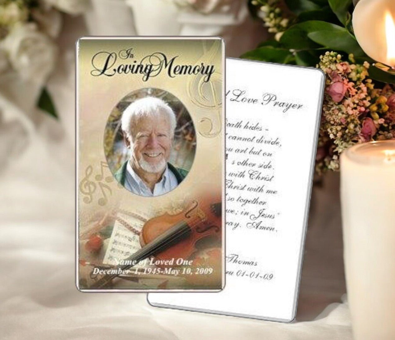 Funeral Prayer Card Templates: Personalized Tributes from the Funeral ...