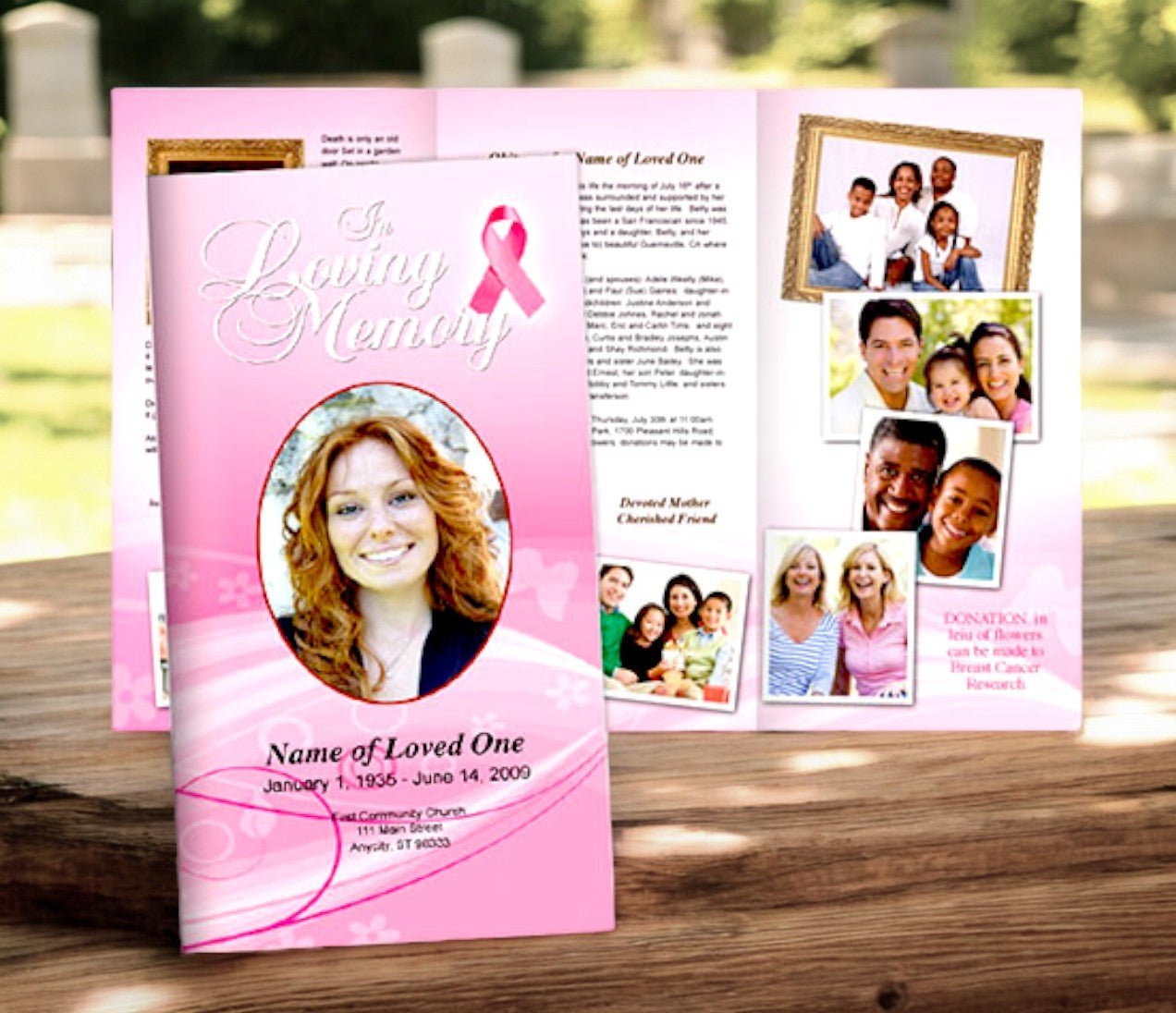 Funeral Program Backgrounds: Setting the Tone with Elegance and Heart ...