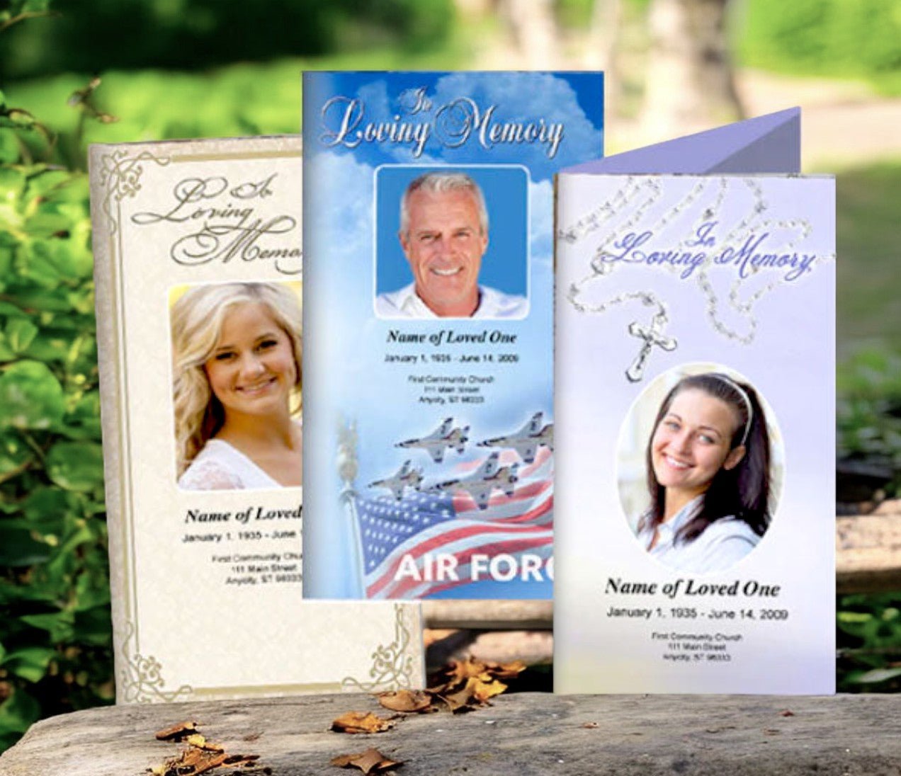 Funeral Program Site Funeral Brochures: Meaningful Guides for Memorial ...