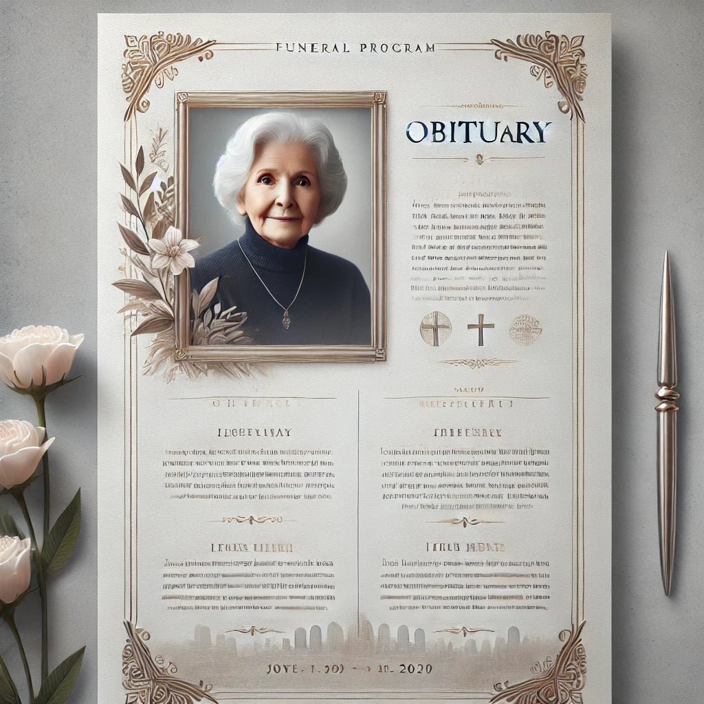 Funeral Program Template with Obituary: A Complete Guide – The Funeral ...