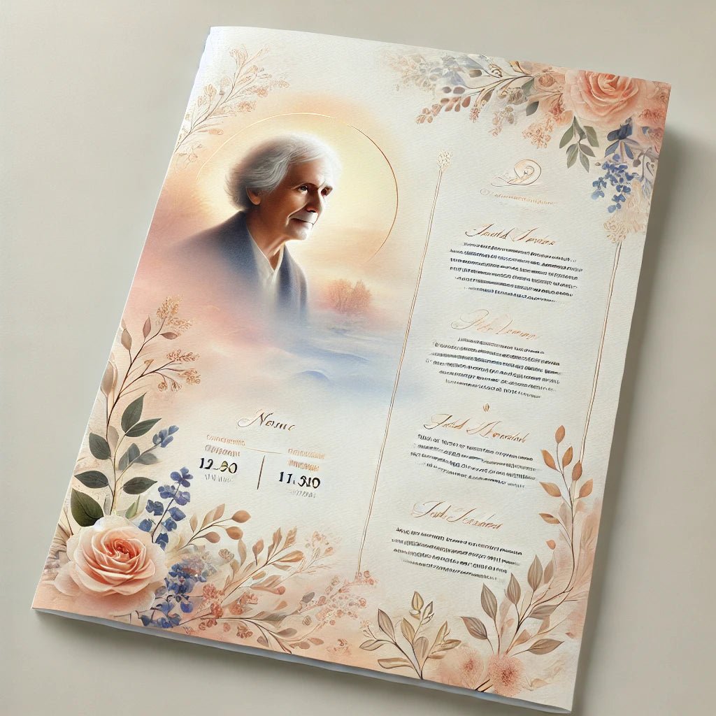 Funeral Program Template with Quotes: Adding a Touch of Meaning and Co ...