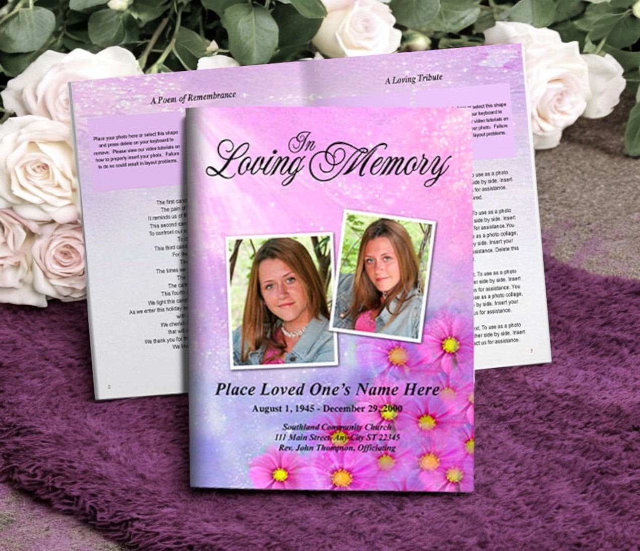 How to Create a Funeral Booklet Template – The Funeral Program Site