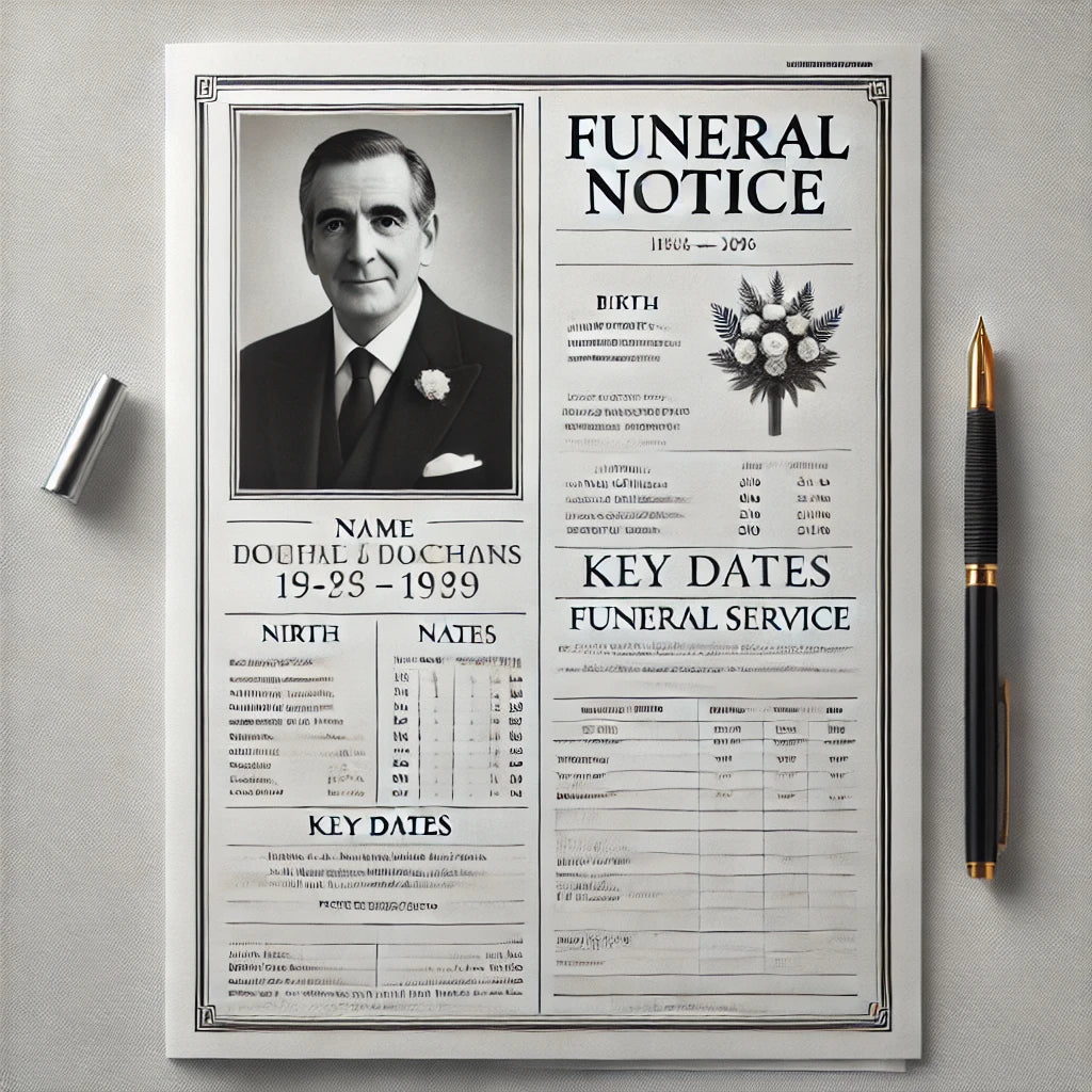 How to Write a Funeral Notice in a Newspaper – The Funeral Program Site
