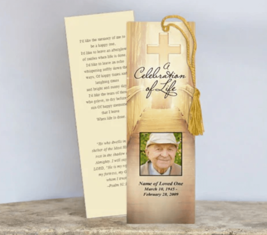 Memorial Bookmarks: Perfect for Sharing Special Memories – The Funeral ...