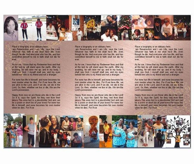 Memorial Photo Collages: Capturing Legacy with The Funeral Program Sit ...