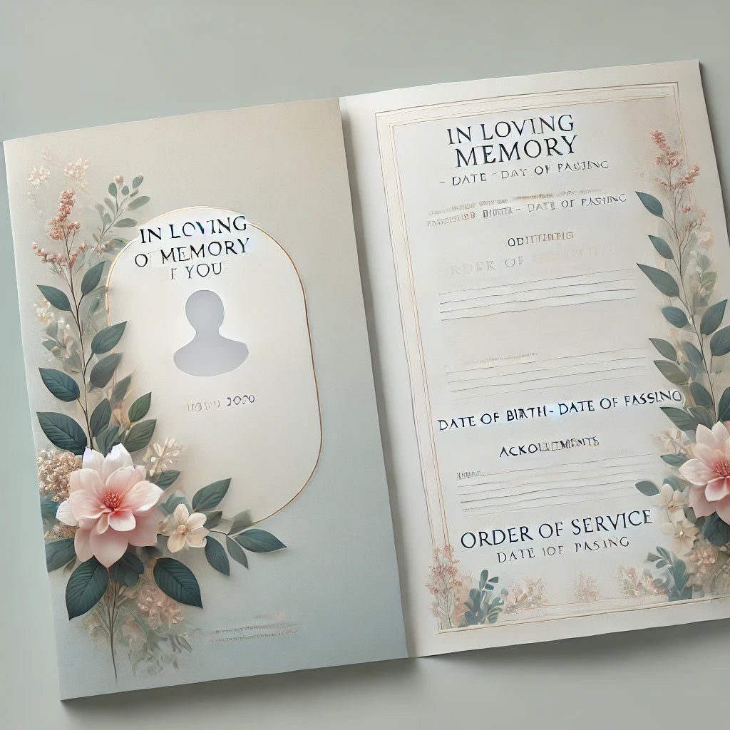 Printable Funeral Bulletin Template: A Guide to Creating a Meaningful ...