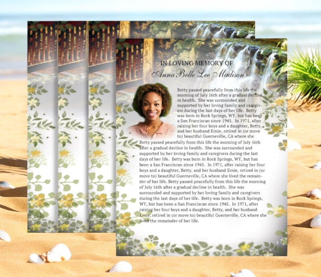 The Best Funeral Flyer Templates for Personalized Memorials – The ...