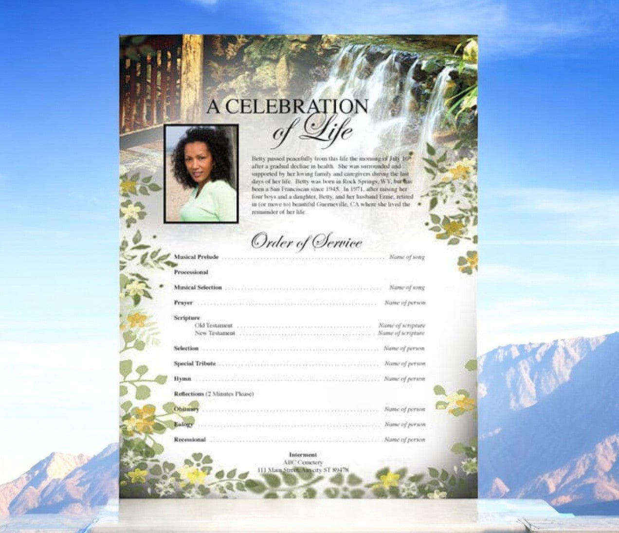 The Funeral Program Site Funeral Flyers: Powerful Tools for Honoring L
