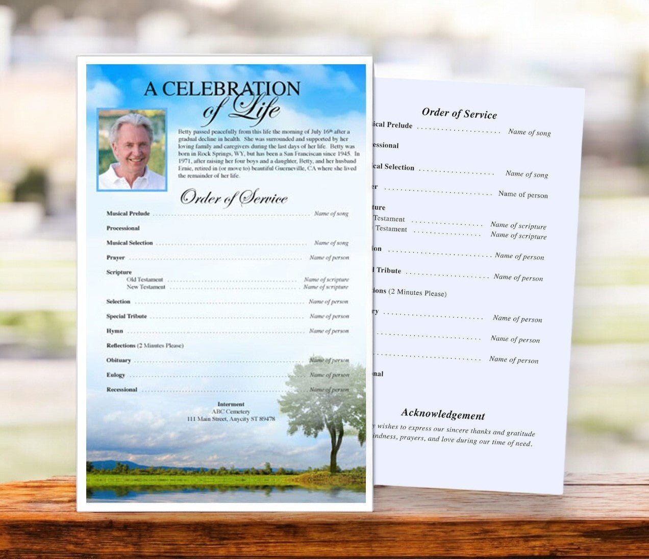 The Funeral Program Site: Leading the Way in Funeral Stationery and Me