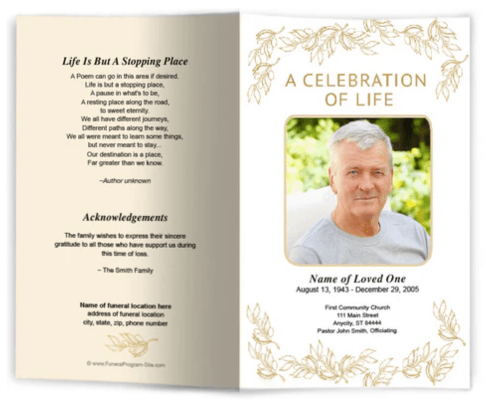 The Funeral Program Tribute – The Funeral Program Site