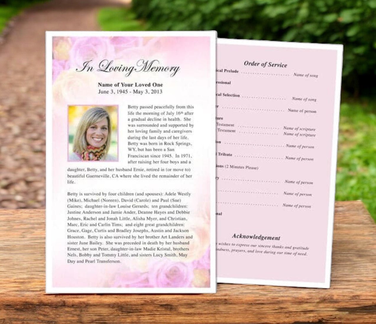 The Importance of a Funeral Pamphlet in Honoring a Life – The Funeral ...