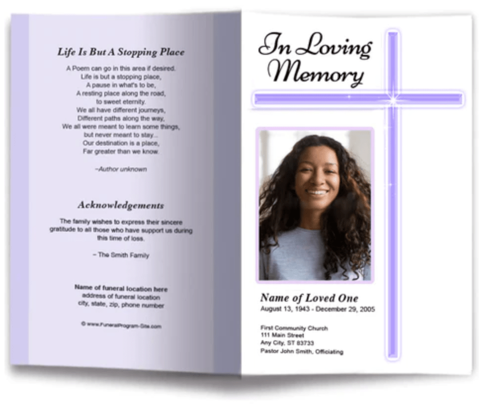 Entendiendo el formato de un programa funerario – The Funeral Program Site