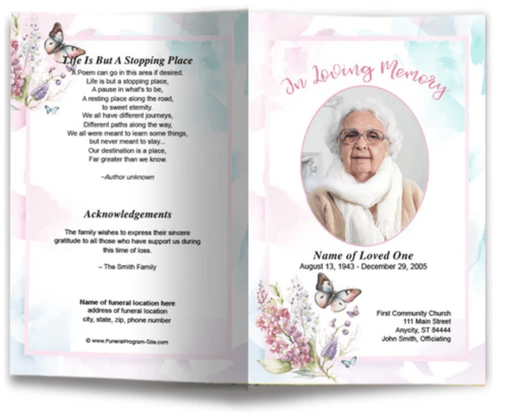Utilizing Funeral Bulletin Templates – The Funeral Program Site
