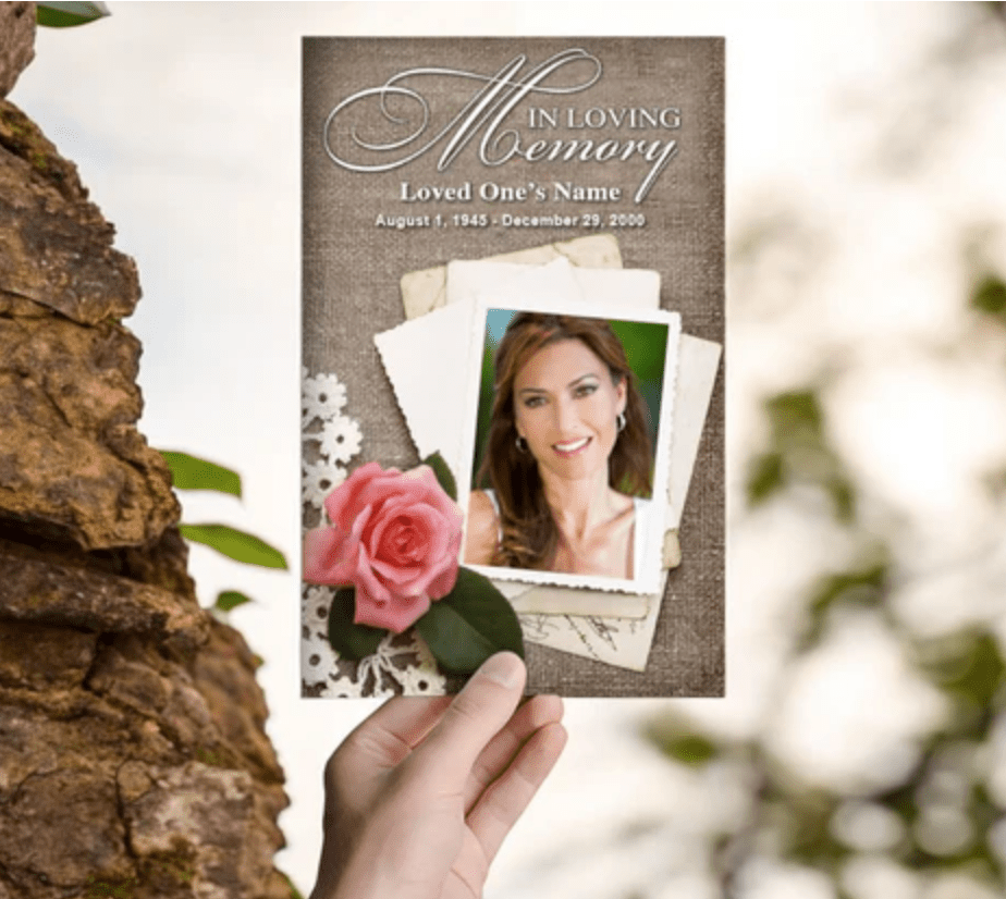 Vintage Funeral Program Template: Timeless Elegance for a Memorable Tr ...