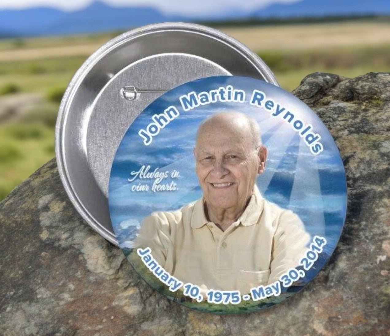 Wearing Memorial Buttons by Funeral Program Site – The Funeral Program Site
