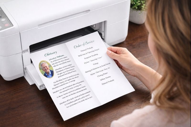 What Is Funeral Program Paper? – The Funeral Program Site