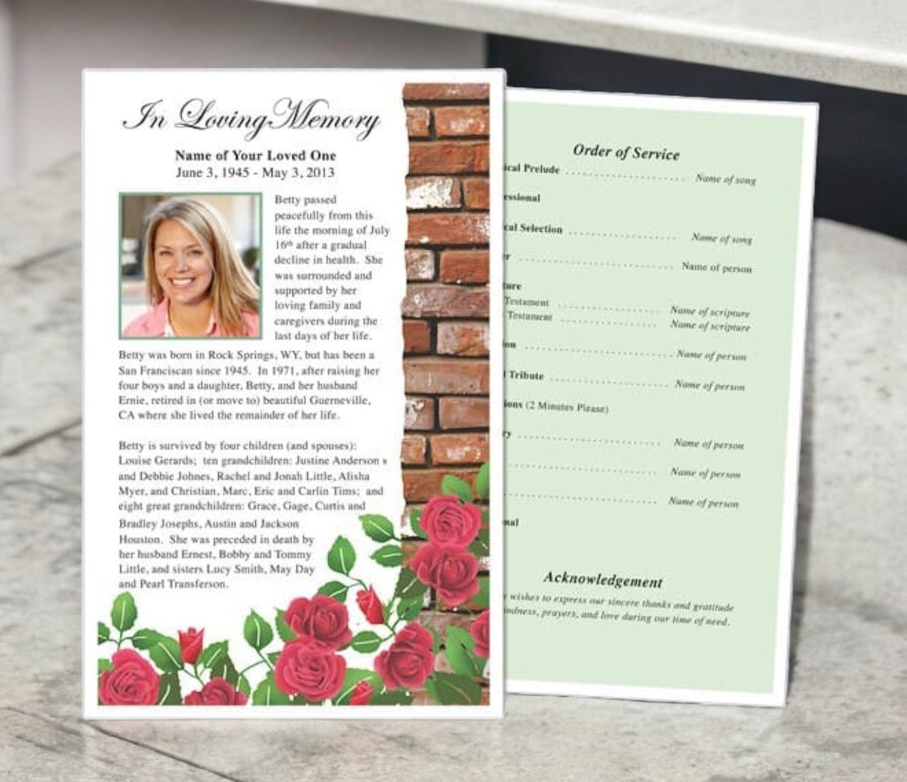 Where to Buy Funeral Flyers Online: A Guide to Meaningful Memorial Pri ...
