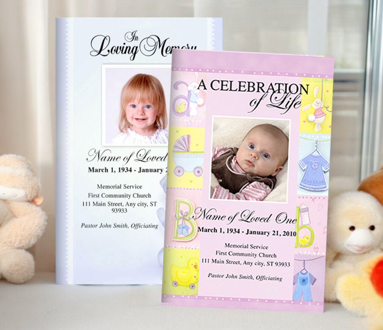 Children, Youth, Baby Funeral Program Templates - The Funeral Program Site