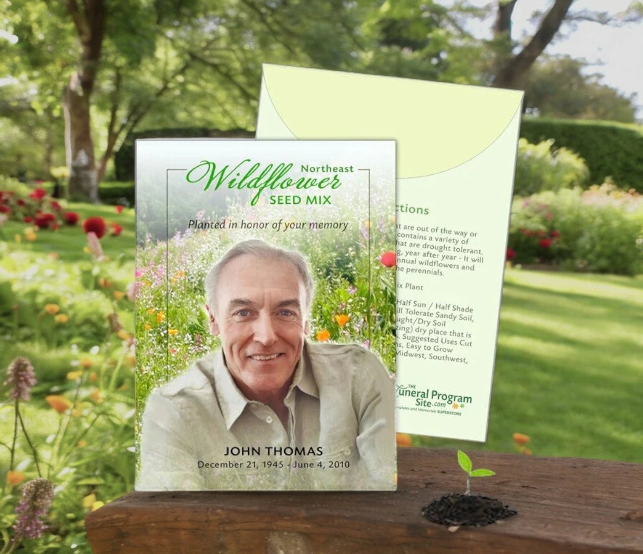 Custom Memorial Seed Packets - The Funeral Program Site