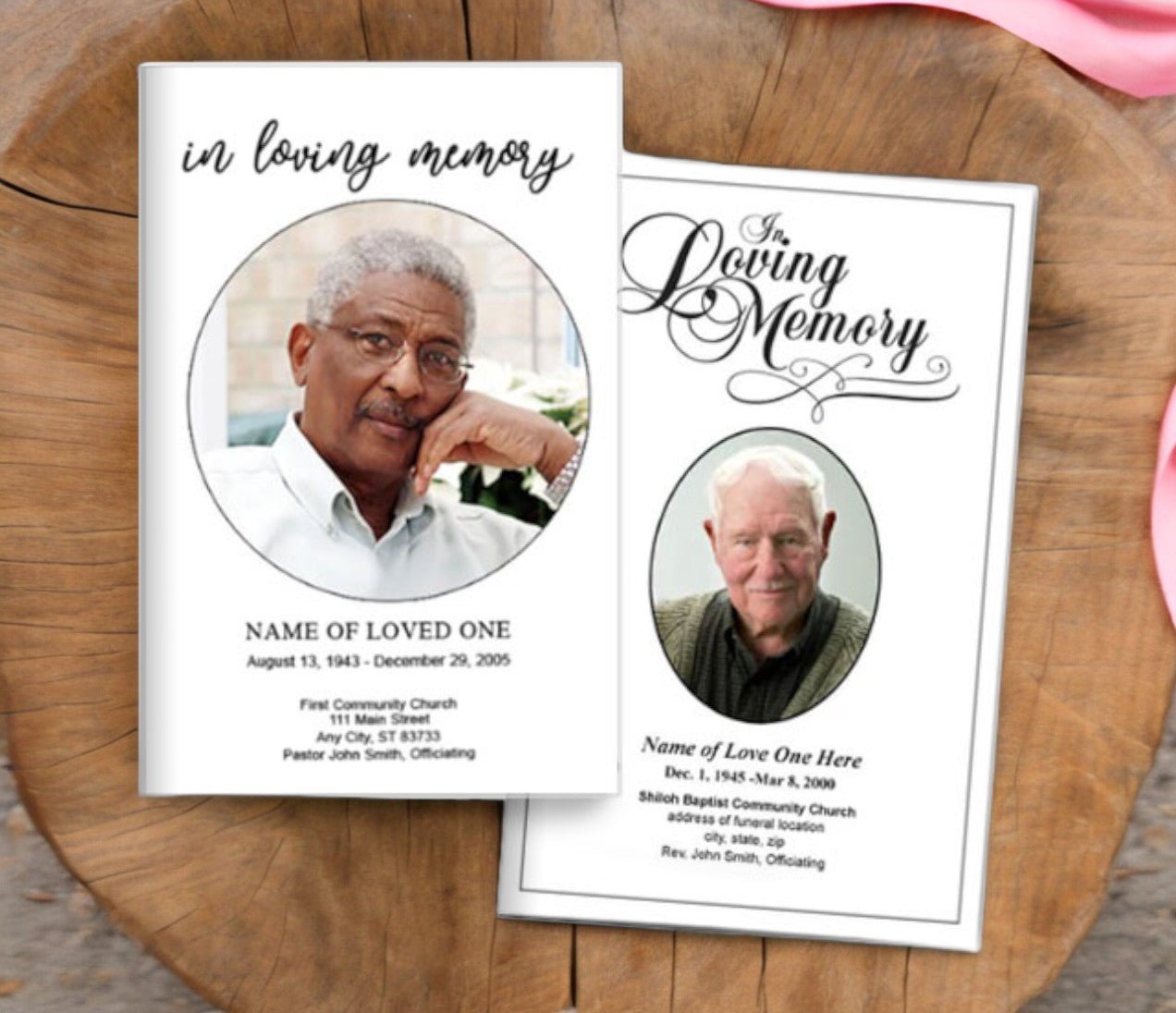 Funeral Program Borders