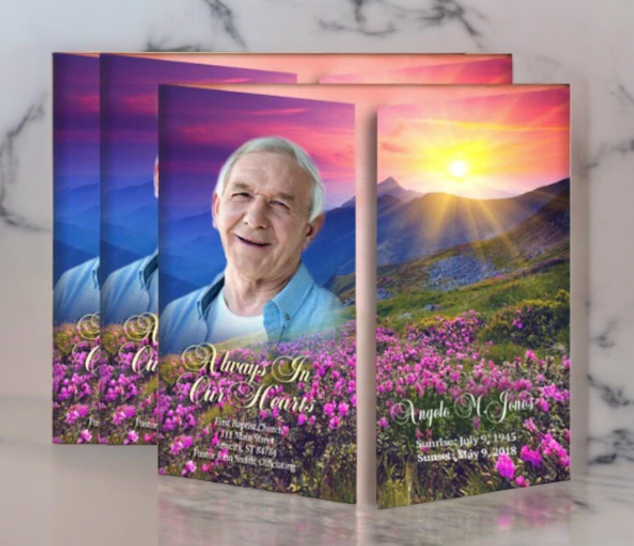 Gatefold Funeral Programs Design and Print Full Service - The Funeral ...