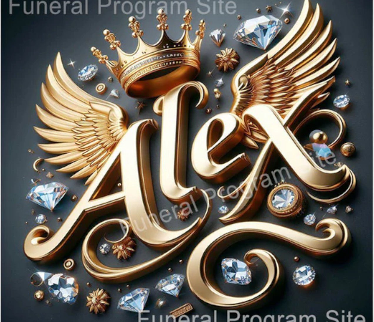 Word Art Name Design - The Funeral Program Site