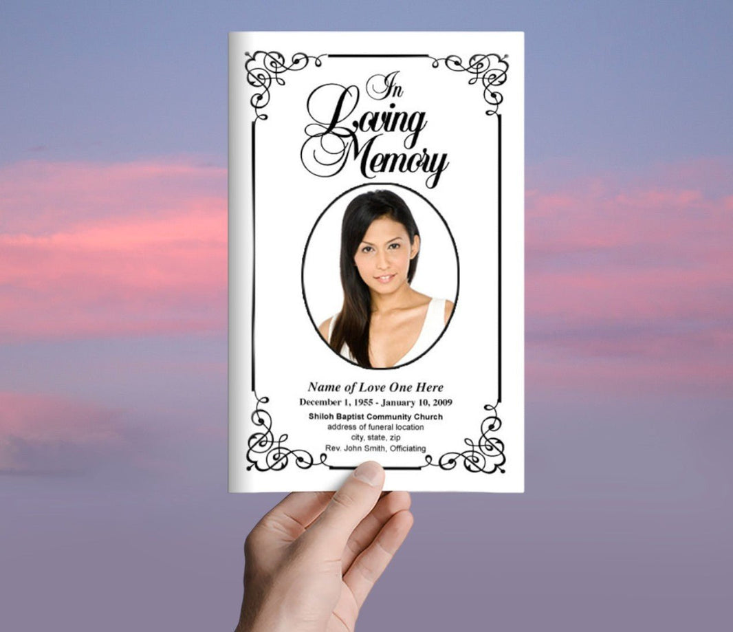 Funeral Program Templates - The Funeral Program Site – tagged "Borders ...