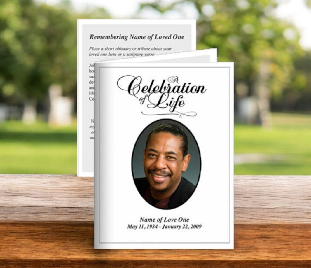 What Size Are Traditional Memorial Cards? – The Funeral Program Site