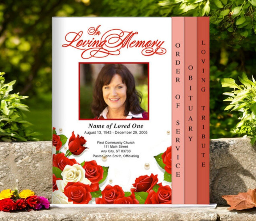Graduated Fold Funeral Program Templates - The Funeral Program Site ...