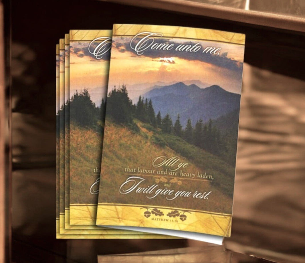 Funeral Program Paper Bifold or Center Fold - The Funeral Program Site