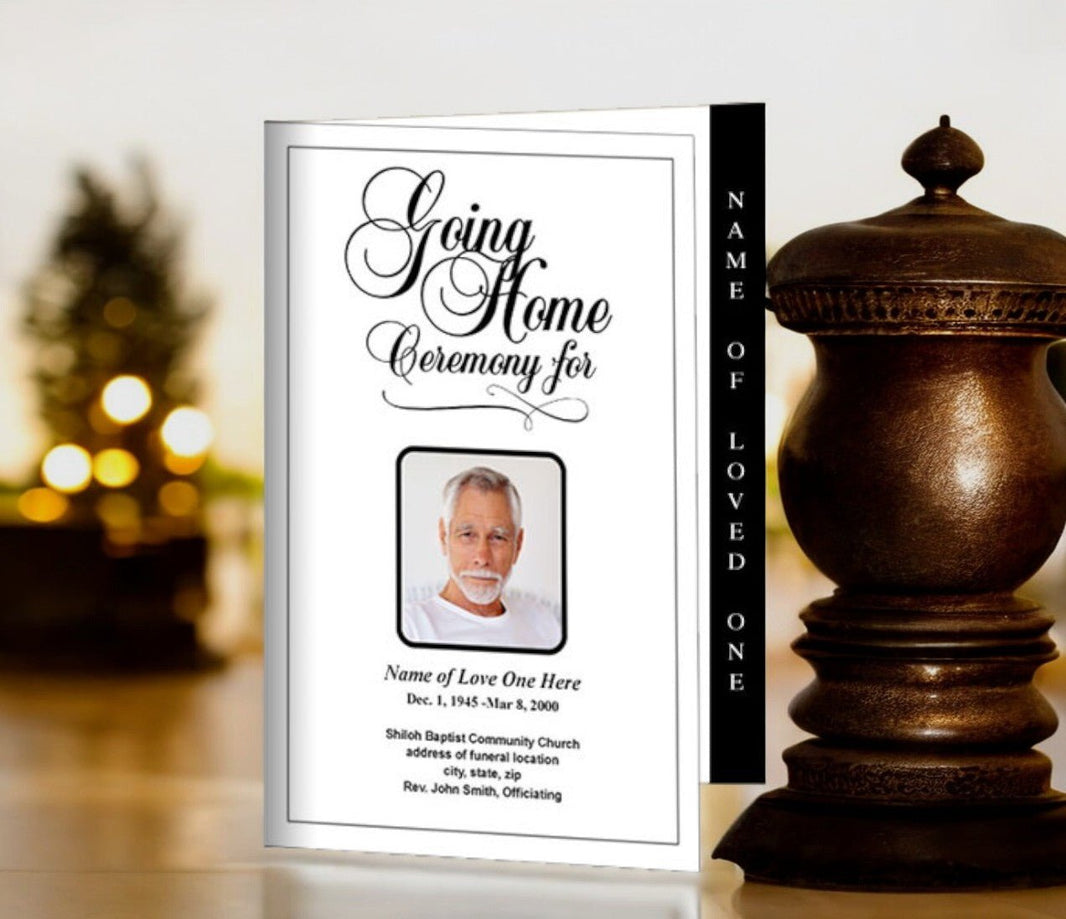 Graduated Fold Funeral Program Templates - The Funeral Program Site ...